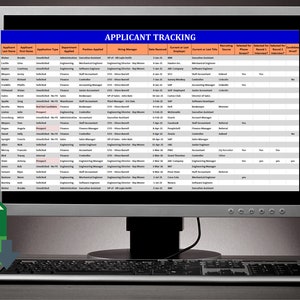 Applicant Tracker Template: MS Editable HR Excel Form | Candidate Tracking - Etsy