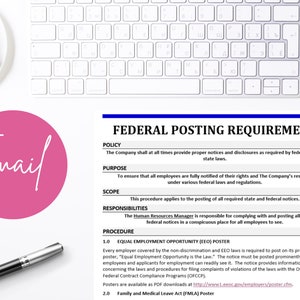 Federal Posting Requirements Template | MS Editable Word Templates ...