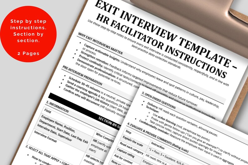 Exit Interview Questions Template: Employee Offboarding, Employee ...