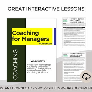 Coaching for Managers Workbook: Leadership Development Worksheets ...