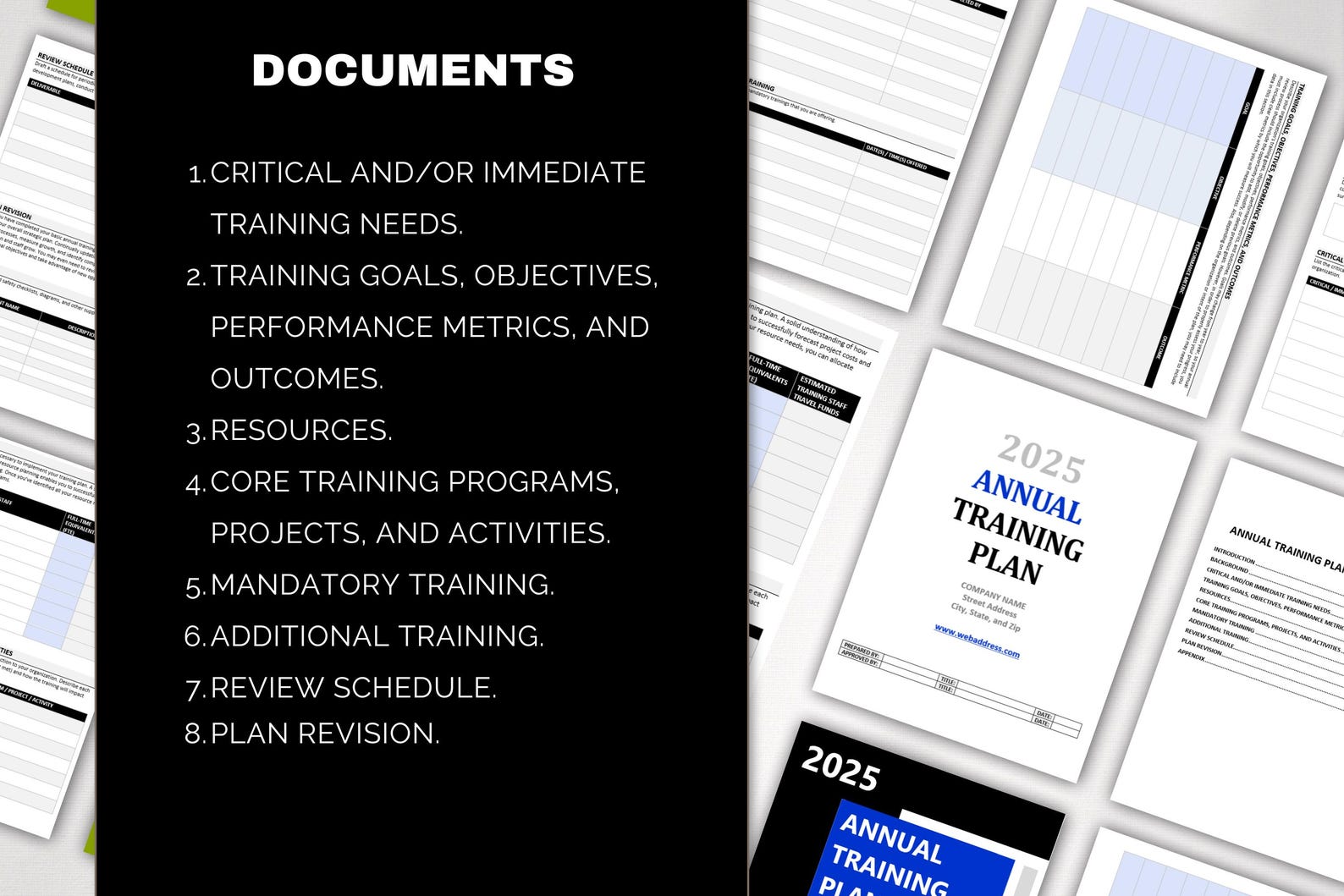 2025 Annual Training Plan Template: Corporate Employee Development (MS ...