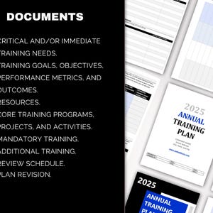 2025 Annual Training Plan Template: Corporate Employee Development (MS ...