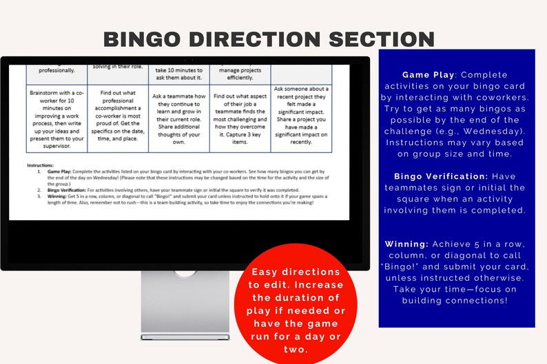 Team Building Bingo: Employee Engagement HR Template (digital Download ...