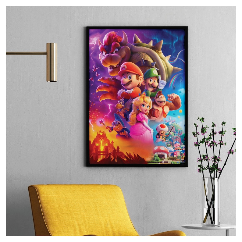 Super Mario Bros Poster - Digital Poster Download A2, A3 & A4 Sizes 300 ...