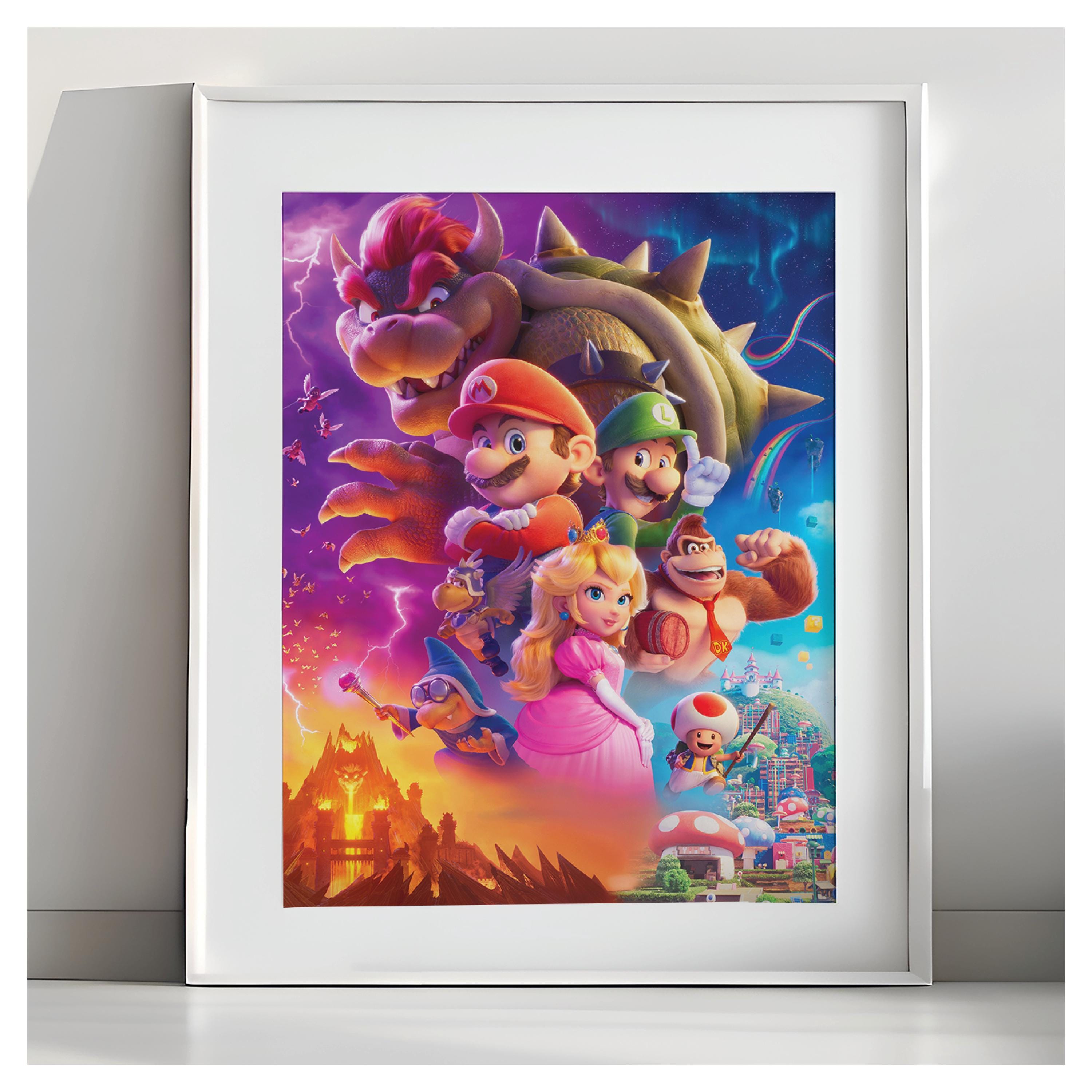 Super Mario Bros Poster - Digital Poster Download A2, A3 & A4 Sizes 300 ...