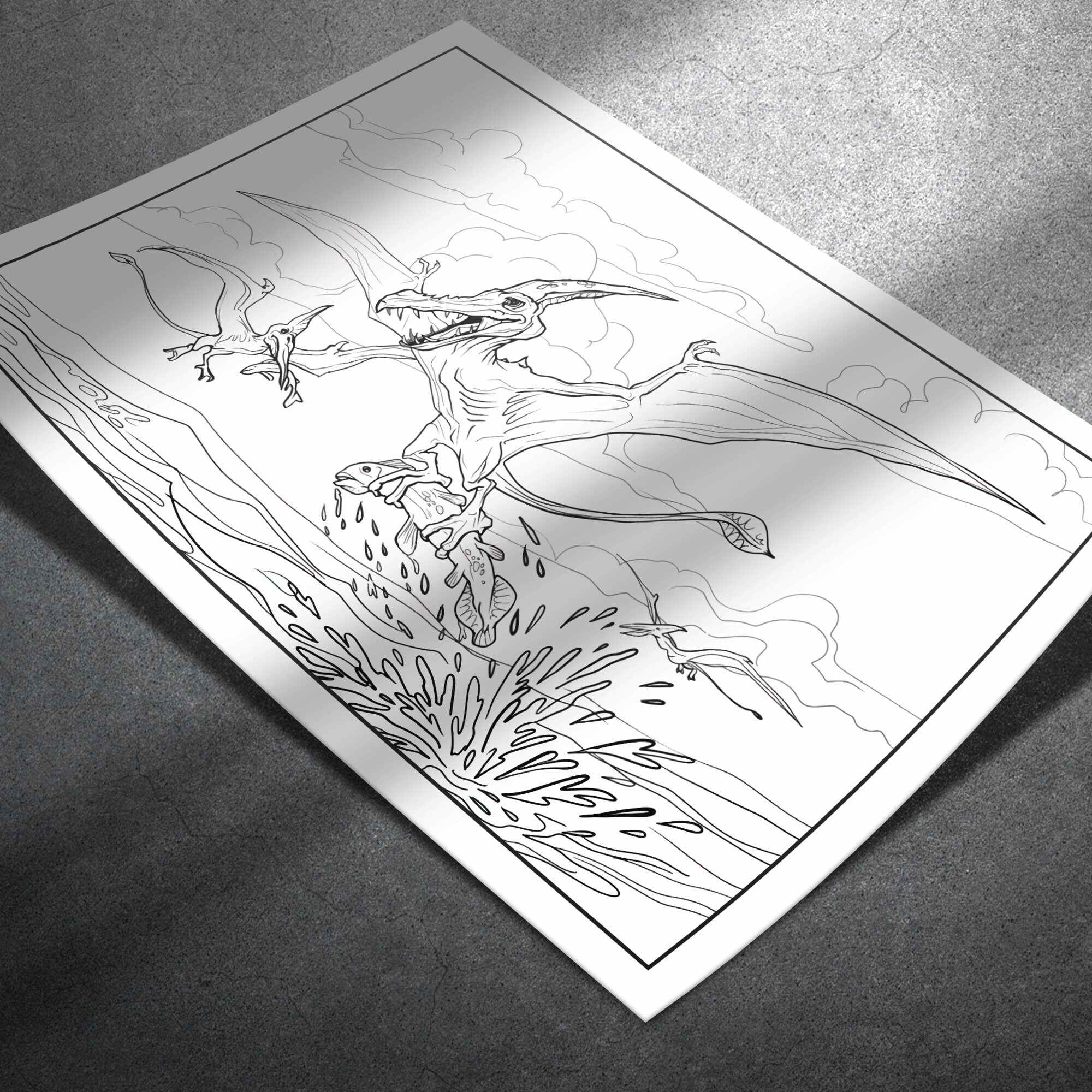 25 X Dinosaur Colouring in Sheets Printable Anti-stress Therapy or ...