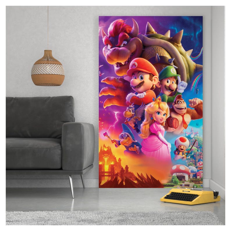 Super Mario Bros Poster - Digital Poster Download A2, A3 & A4 Sizes 300 ...