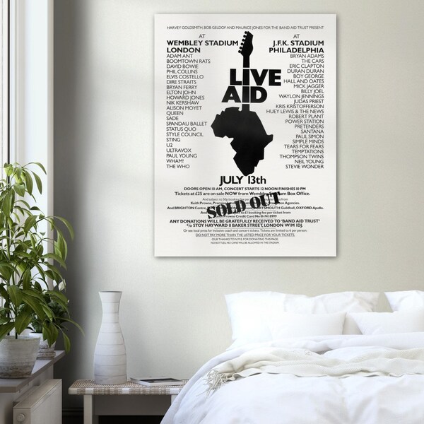 Live Aid Ticket - Etsy UK