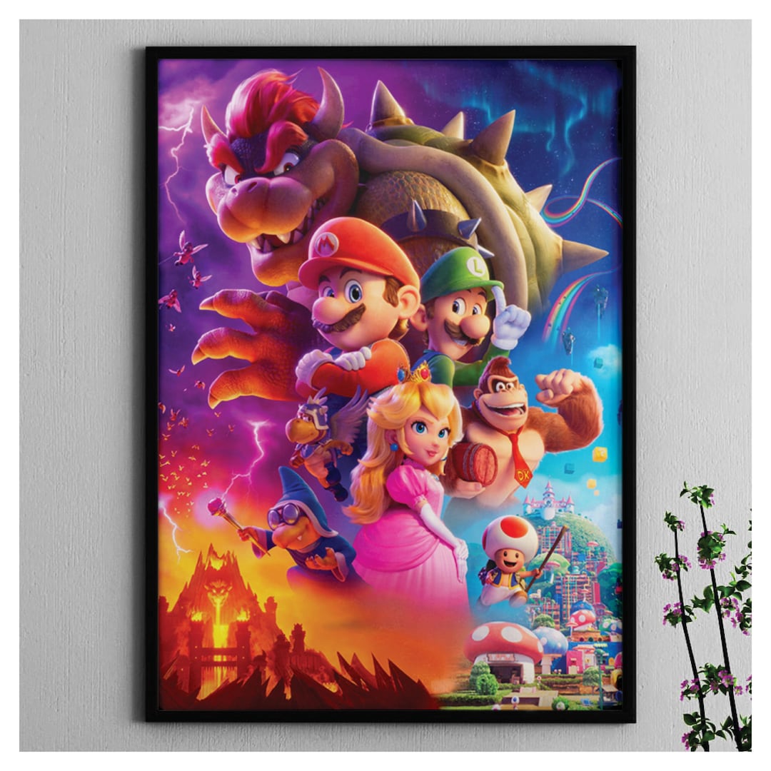 Super Mario Bros Poster - Digital Poster Download A2, A3 & A4 Sizes 300 ...