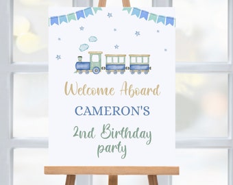 Welcome Train Sign - Etsy