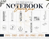 Customized Notebook Svg Journal Png Notebook Cover Planner - Etsy