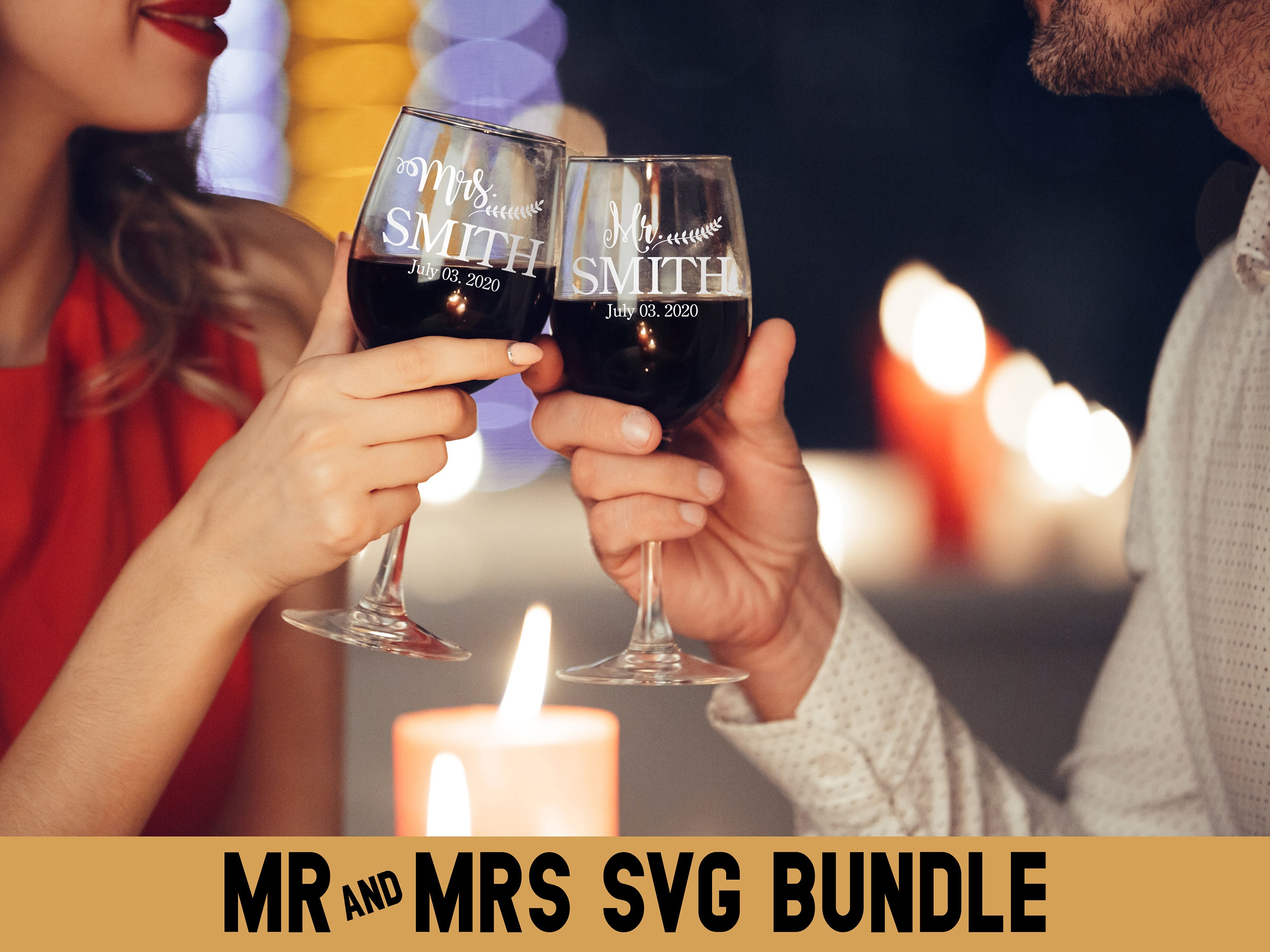 Wedding Svg Files, Mr. and Mrs. Svg Bundle Instant Download 15 Premium ...