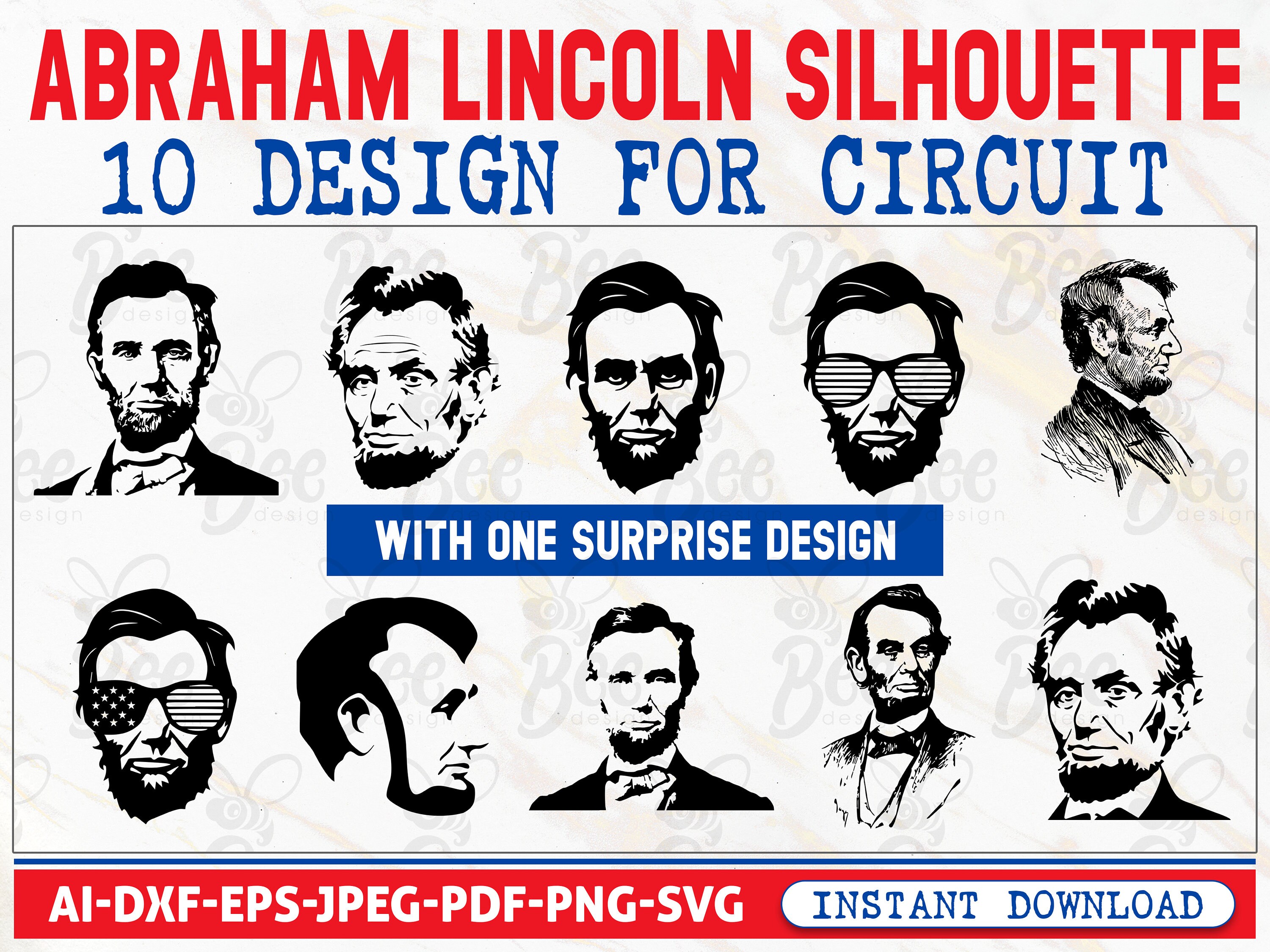 Abraham Lincoln Dxf Silhouette for Circuit Commercial Use Clip Art US ...