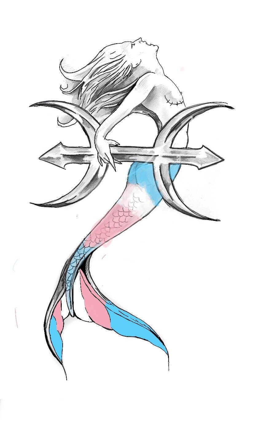 Pisces Tattoo Mermaid