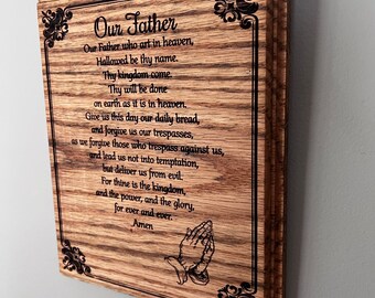 Our Father Plaque - Etsy