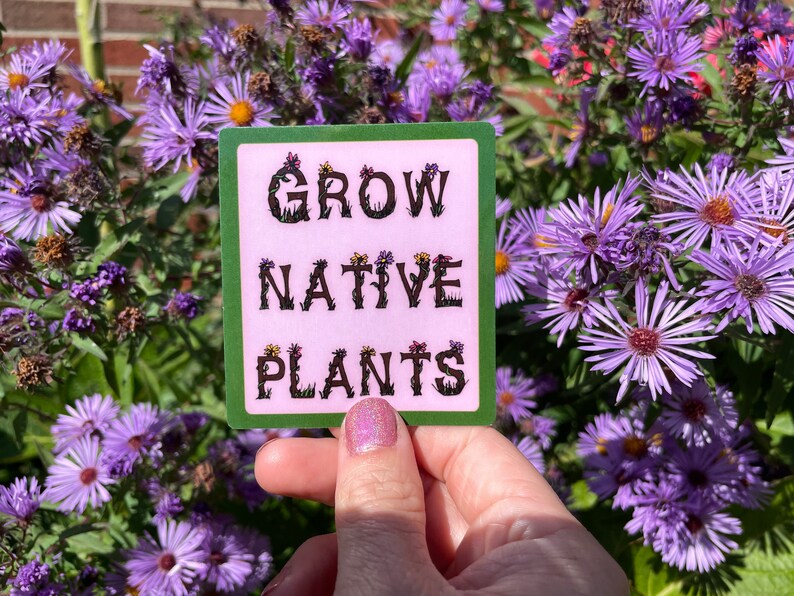 Grow Native Plants Sticker - Etsy
