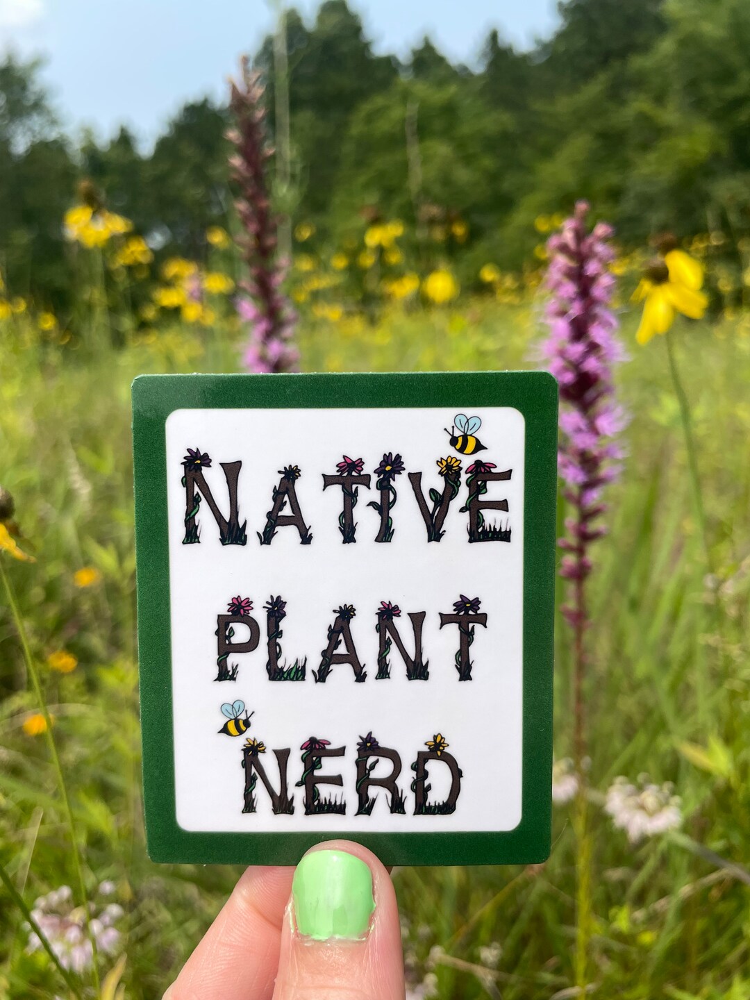 Native Plant Nerd Sticker - Etsy