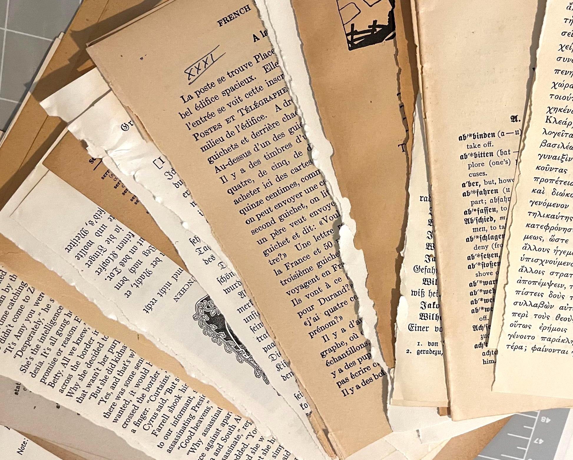 66 Vintage Antique Book Pages Variety for Junk Journal Making Ephemera ...
