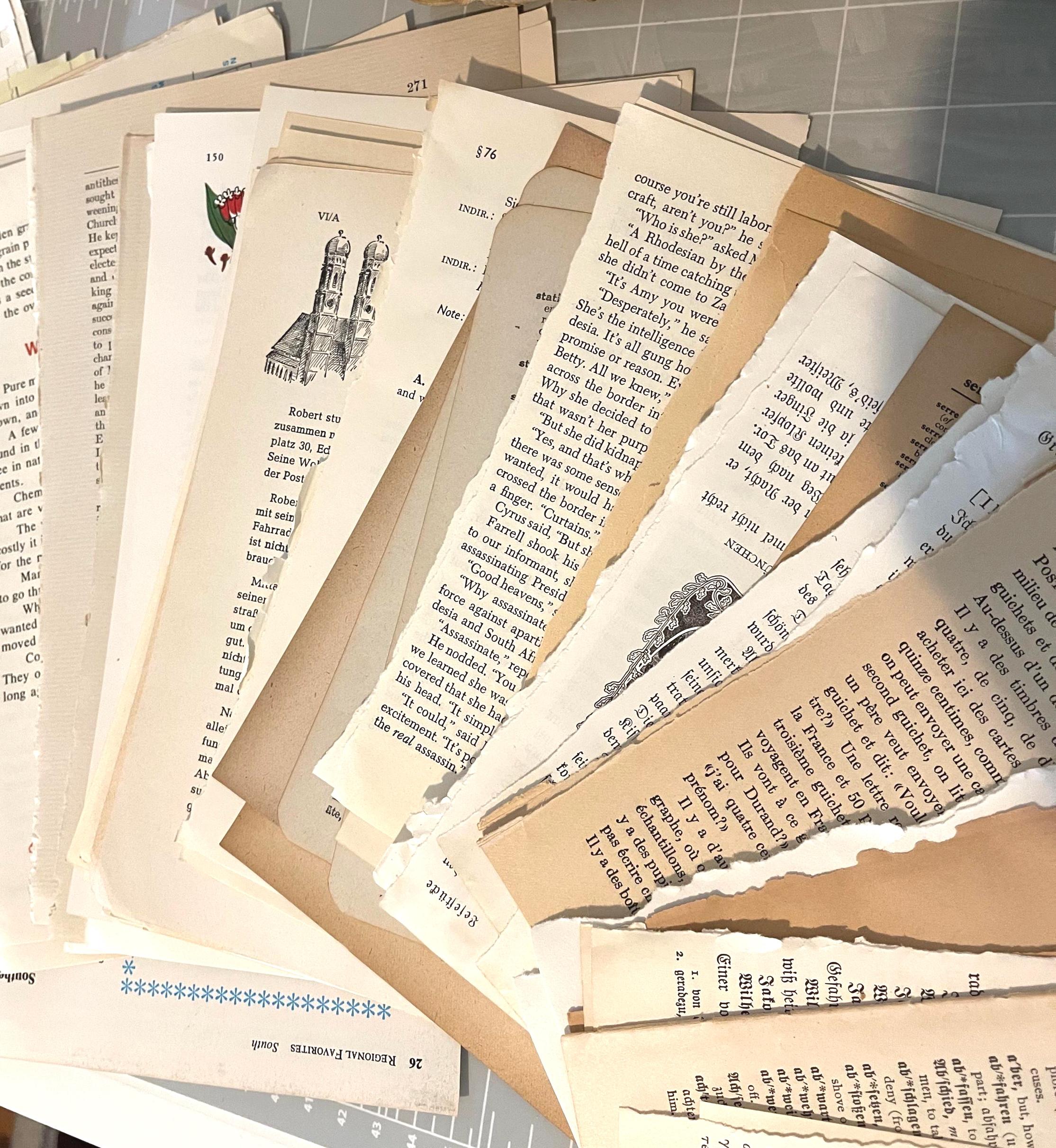 66 Vintage Antique Book Pages Variety for Junk Journal Making Ephemera ...