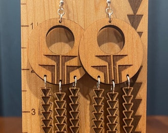 Native Earrings, Abalone Sturgeon Back - Etsy