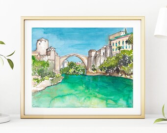 Mostar Digital Print - Etsy