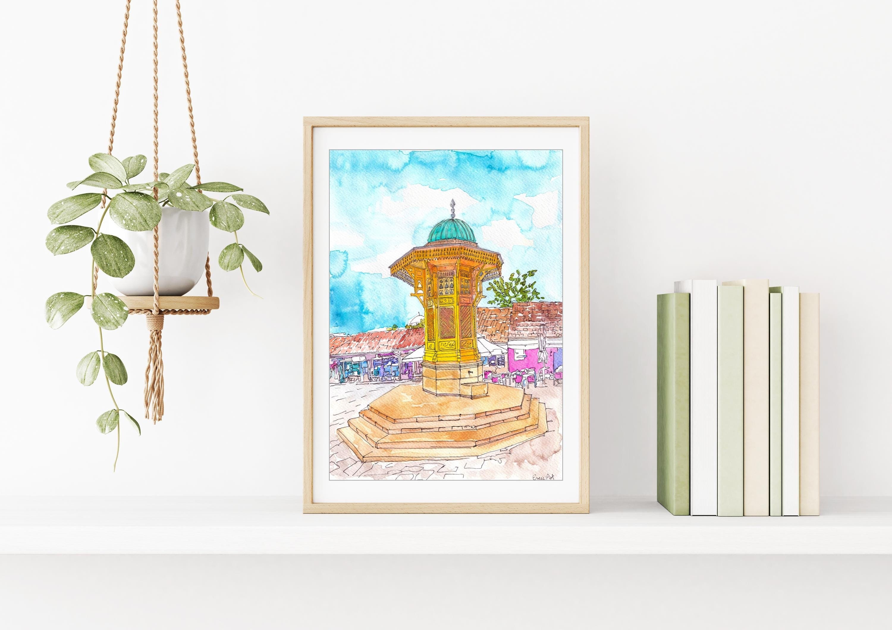 Sebilj Sarajevo Wall Decor Printable | Bosnia and Herzegovina ...