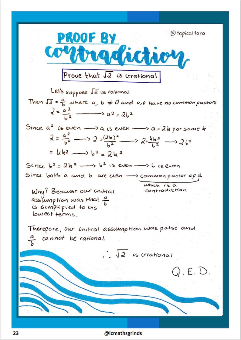 All Leaving Cert Higher Level Maths Proofs! - Etsy