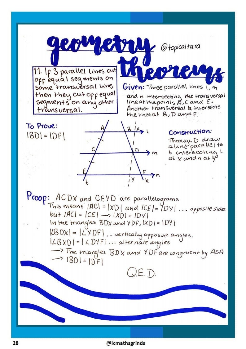 All Leaving Cert Higher Level Maths Proofs! - Etsy