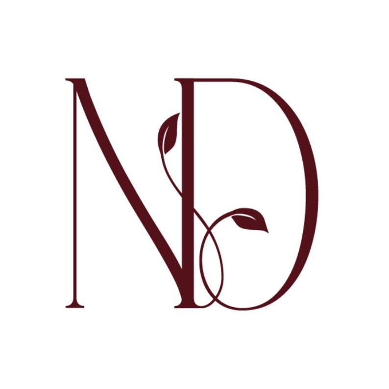 Luxury ND Monogram | Personalized Wedding Logo | Elegant Initials ...