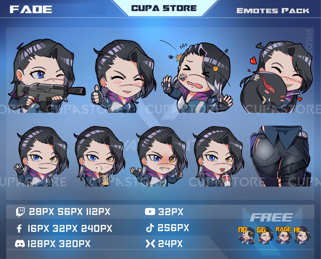 Fade Valorant Emotes, Fade Emotes // Twitch Emotes, Discord Emotes ...
