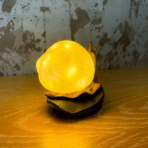 Handcrafted Snail Lamp, 3D, Led, Portable, Charged - Etsy