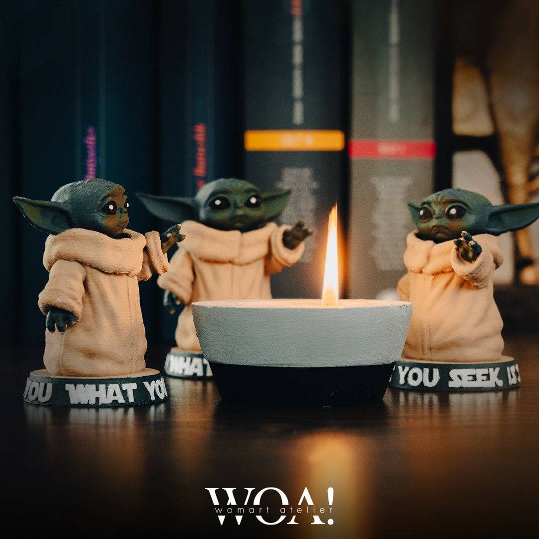 Baby Yoda Star Wars 3D Figure the Mandalorian - Etsy