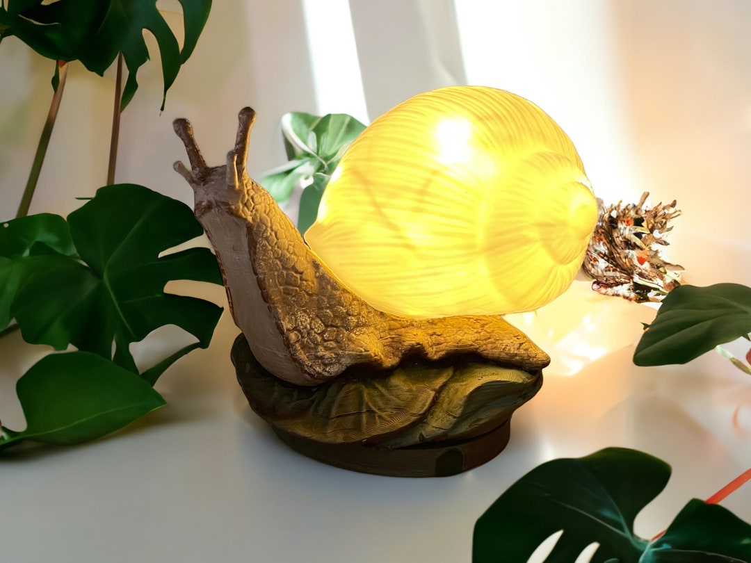 Handcrafted Snail Lamp, 3D, Led, Portable, Charged - Etsy