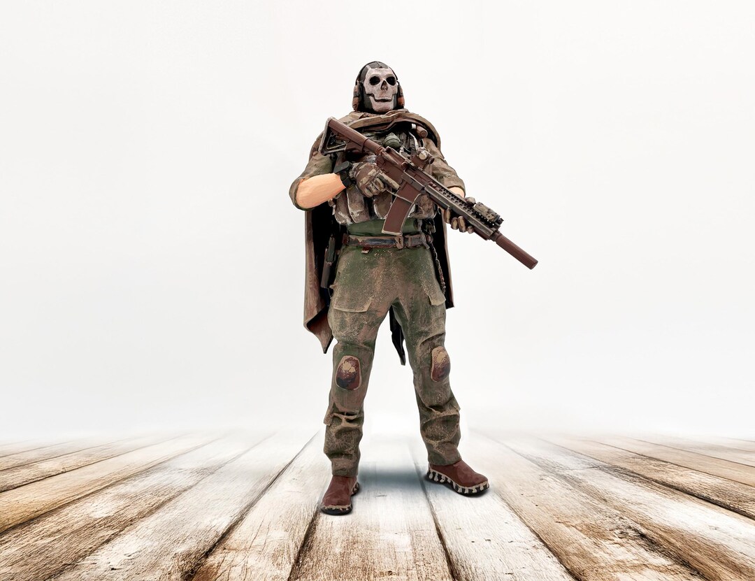 Call of Duty Ghost Figurine – 3D Printed Fan Art | Handmade Lightweight ...