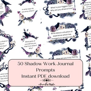 50 Shadow Journal Prompts Printable PDF - Etsy
