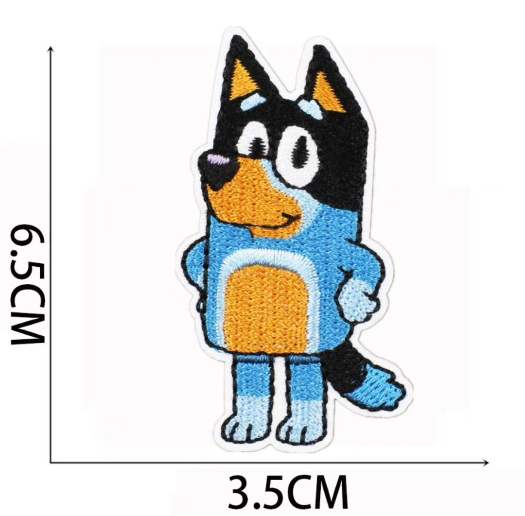 Bluey and Bingo Iron On, Sew on Patches, Embroidery Applique - Etsy