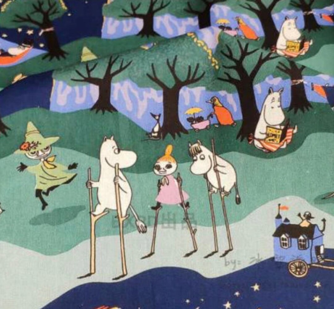 Cartoon Moomin Cotton Fabric , DIY - Etsy