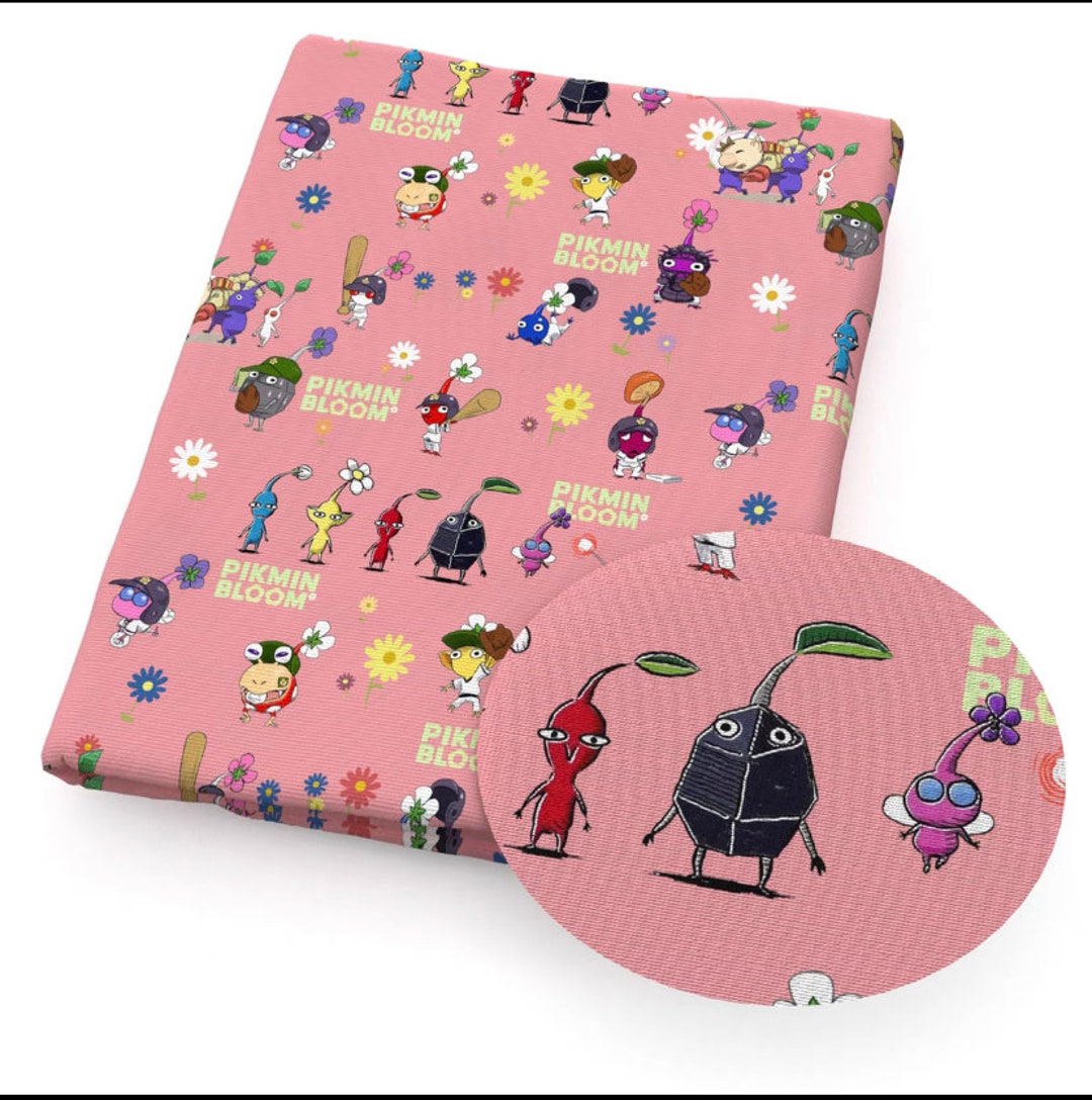 Cute Cartoon Pikmin Cotton Polyester Fabric , DIY - Etsy