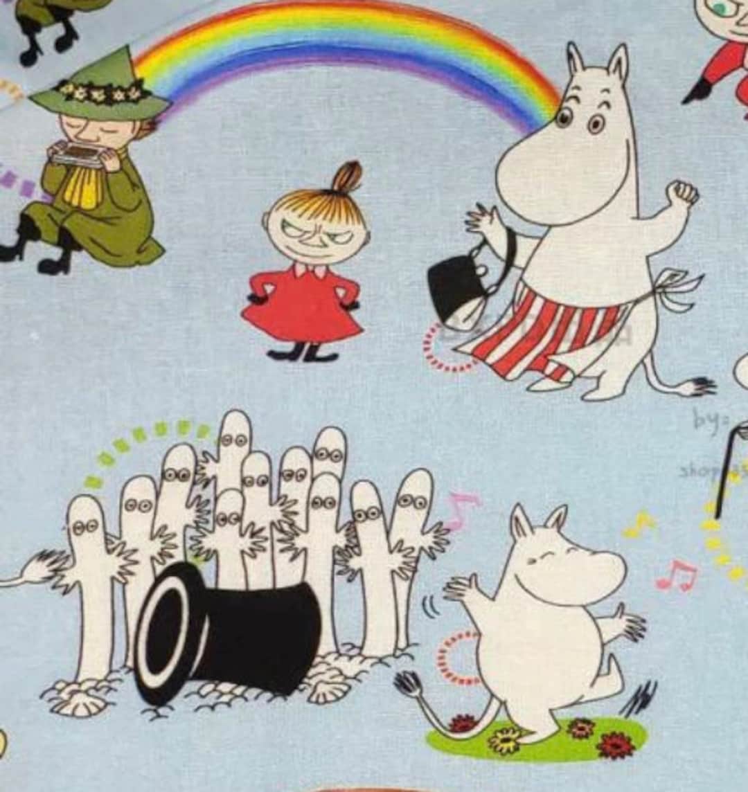 Cartoon Moomin Cotton Fabric , DIY - Etsy
