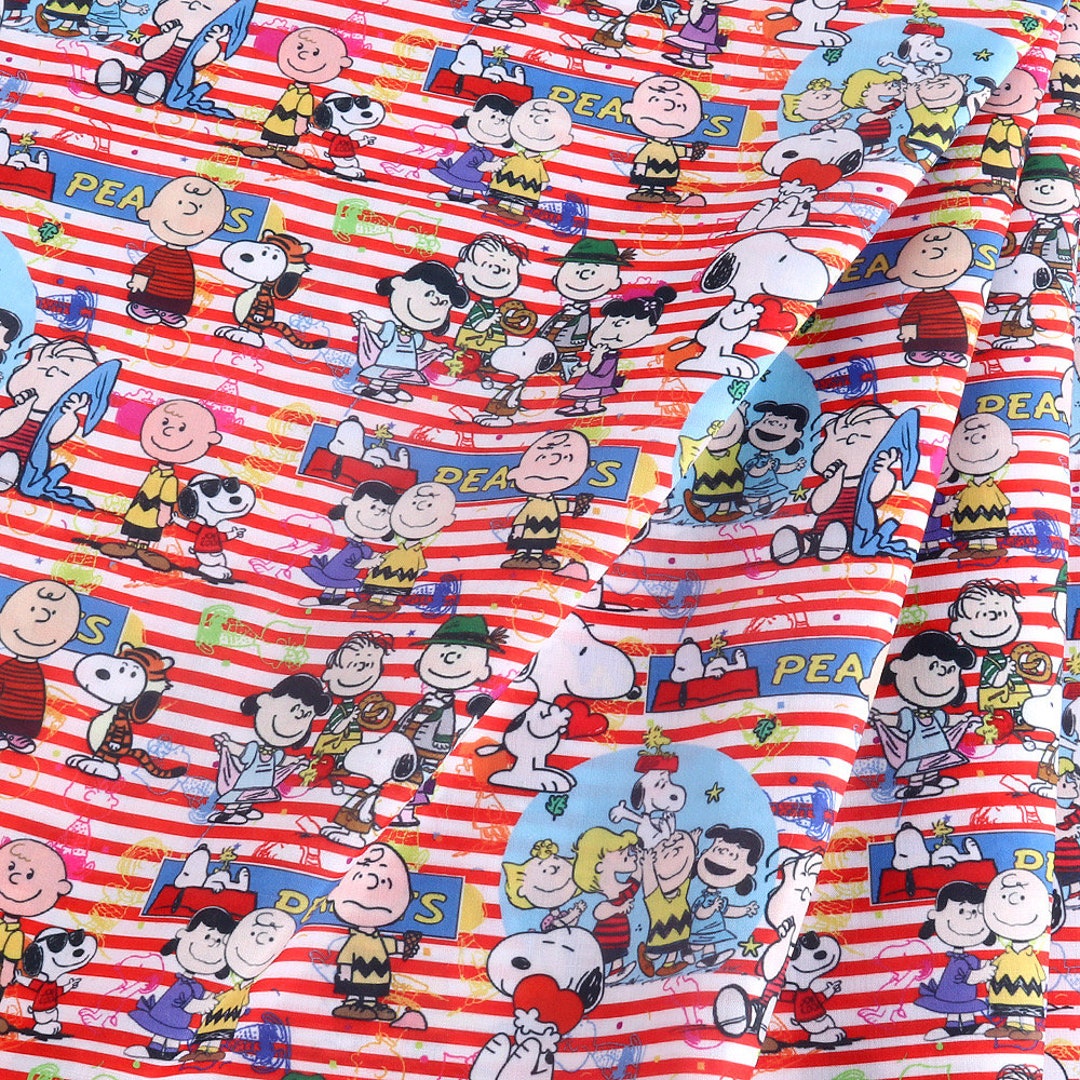 Cute Cartoon Snoopy Polyester Fabric , DIY - Etsy