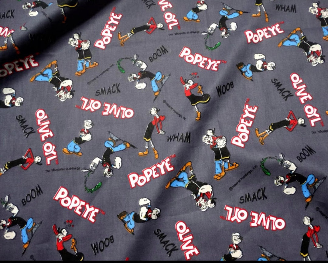 Cartoon Popeye Cotton Fabric , Kids Clothes DIY - Etsy