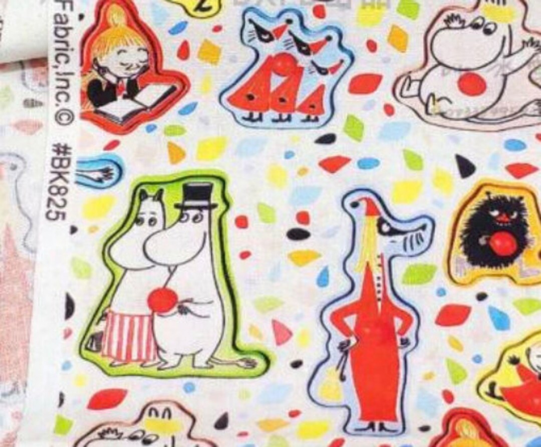 Cartoon Moomin Cotton Fabric , DIY - Etsy