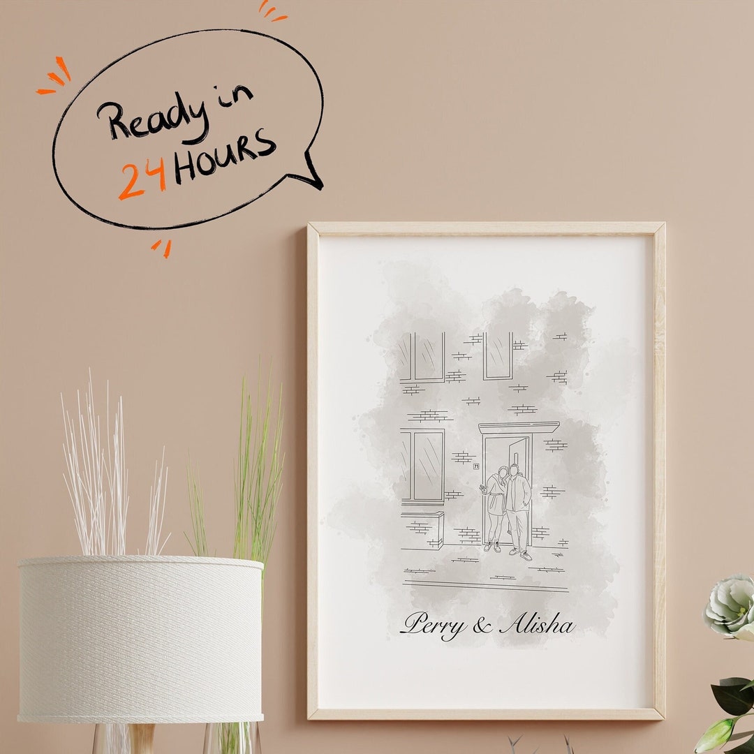 Custom Line Drawing Portrait Personalized Line Drawing Portrait for ...