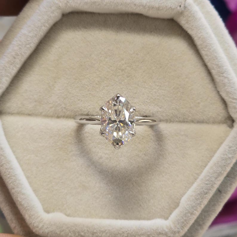 Vintage Cathedral Set Milgrain Filigree Hidden Bridge Ring, White Gold ...