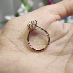 Vintage Tulip Setting Hidden Halo Oval Moissanite Engagement Ring With ...