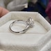 Vintage Cathedral Set Milgrain Filigree Hidden Bridge Ring, White Gold ...