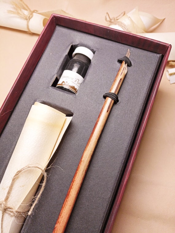 Pen En Perkament Luxe Pen Van Scriveiner Prachtige Zwarte Lak Balpen