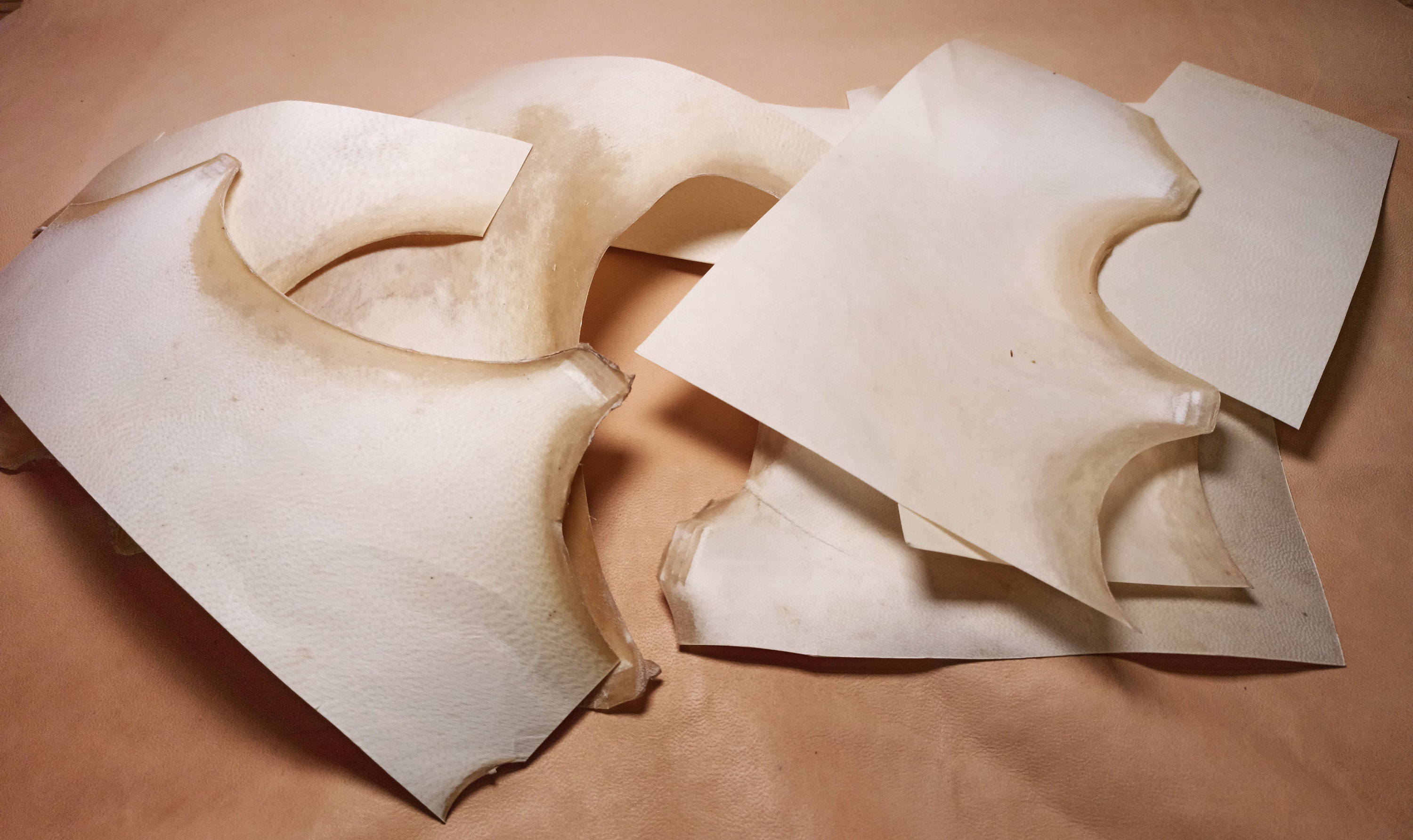 Real Parchment Cuttings - Mixed Goatskin Parchment Piece - Handmade ...