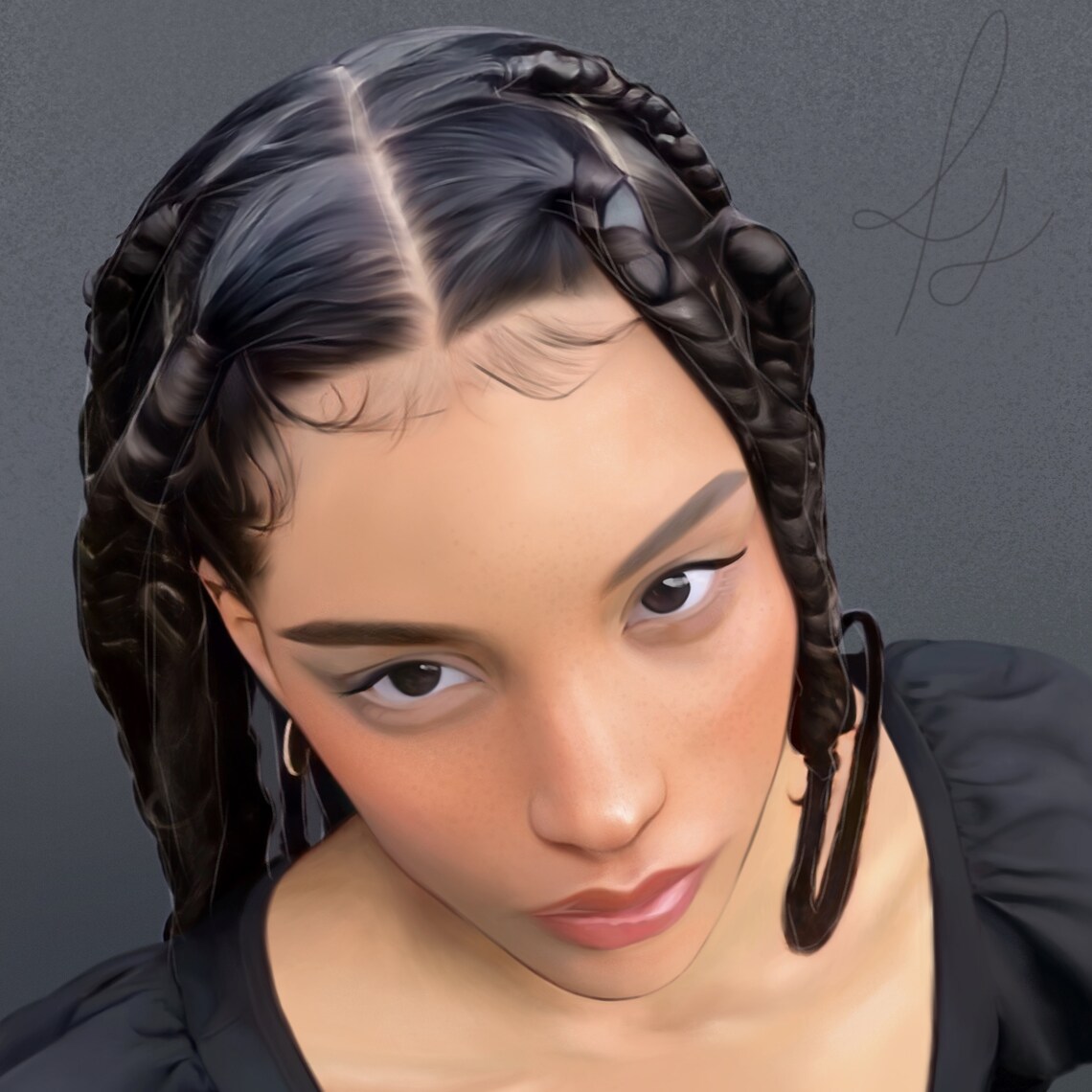 Semi- Realistic Personalized Character Portrait Commission for Original ...