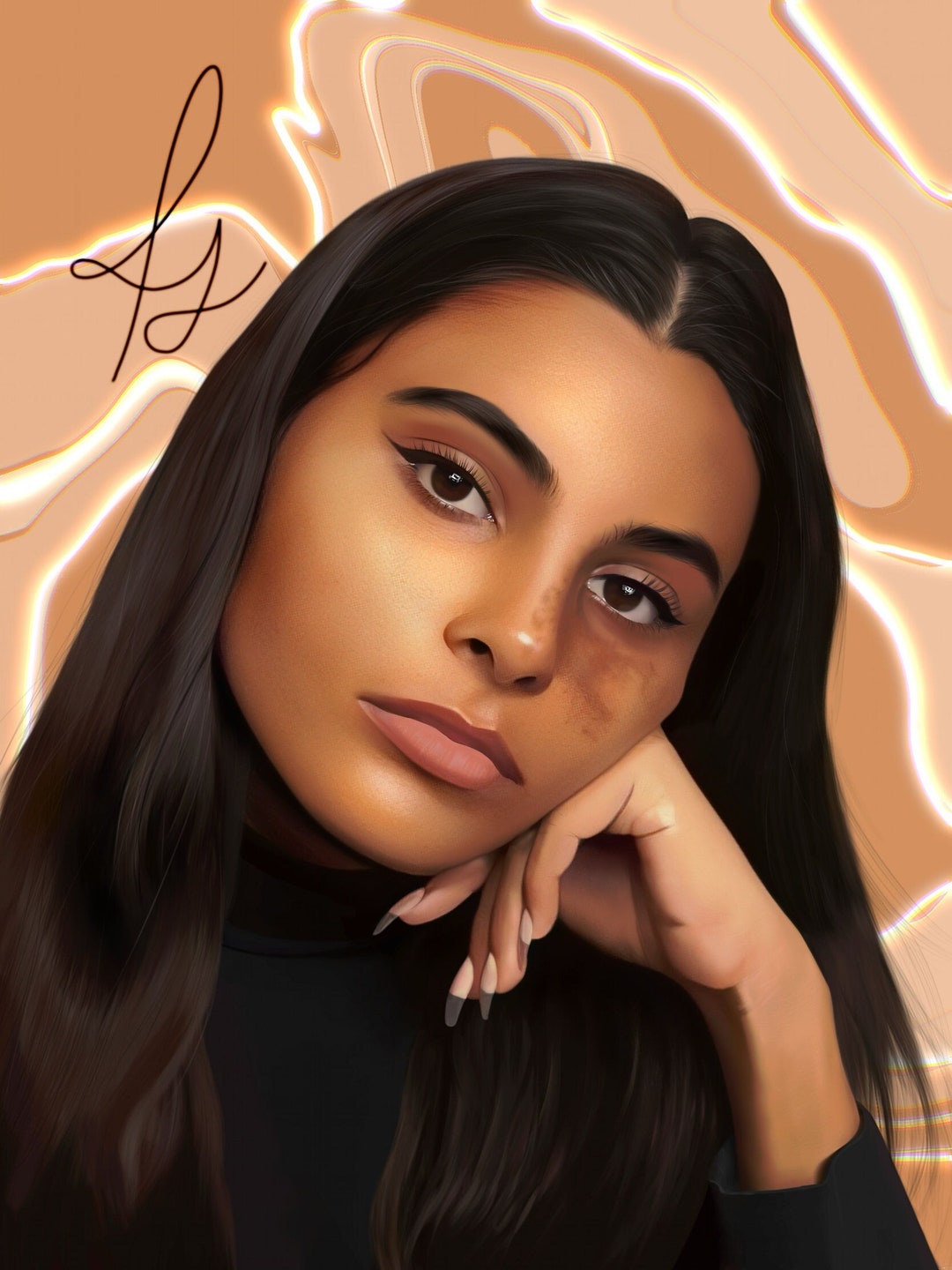 Realistic Personalized Character Portrait Commission for Original ...